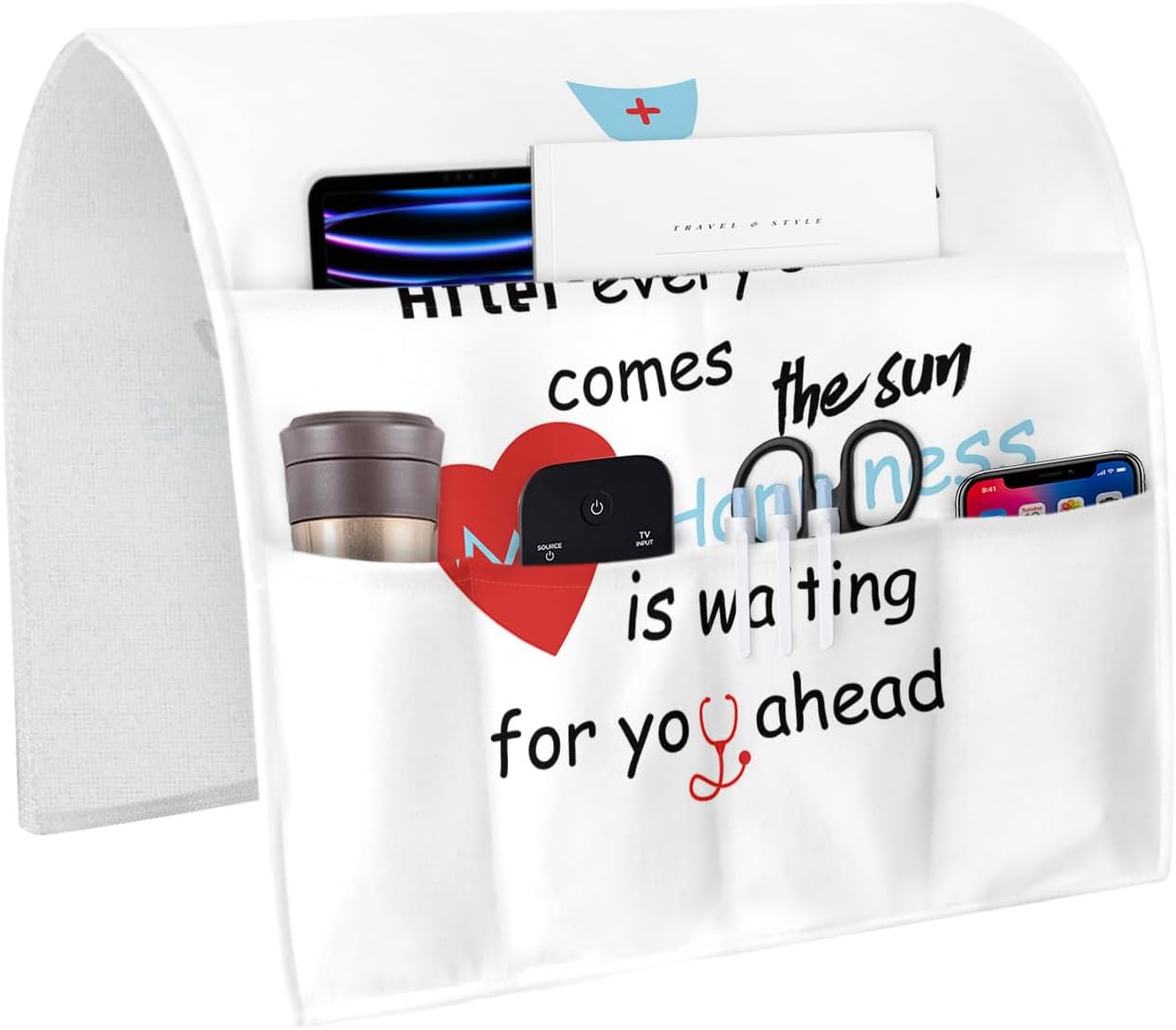 Amazon.com: TweetyBed Couch Caddy Nurse Cap White Backdrop Sofa Bedside ...