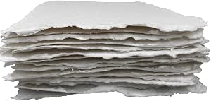 Amazon.com: Wanderings Thick Handmade Watercolor Paper with Deckled ...