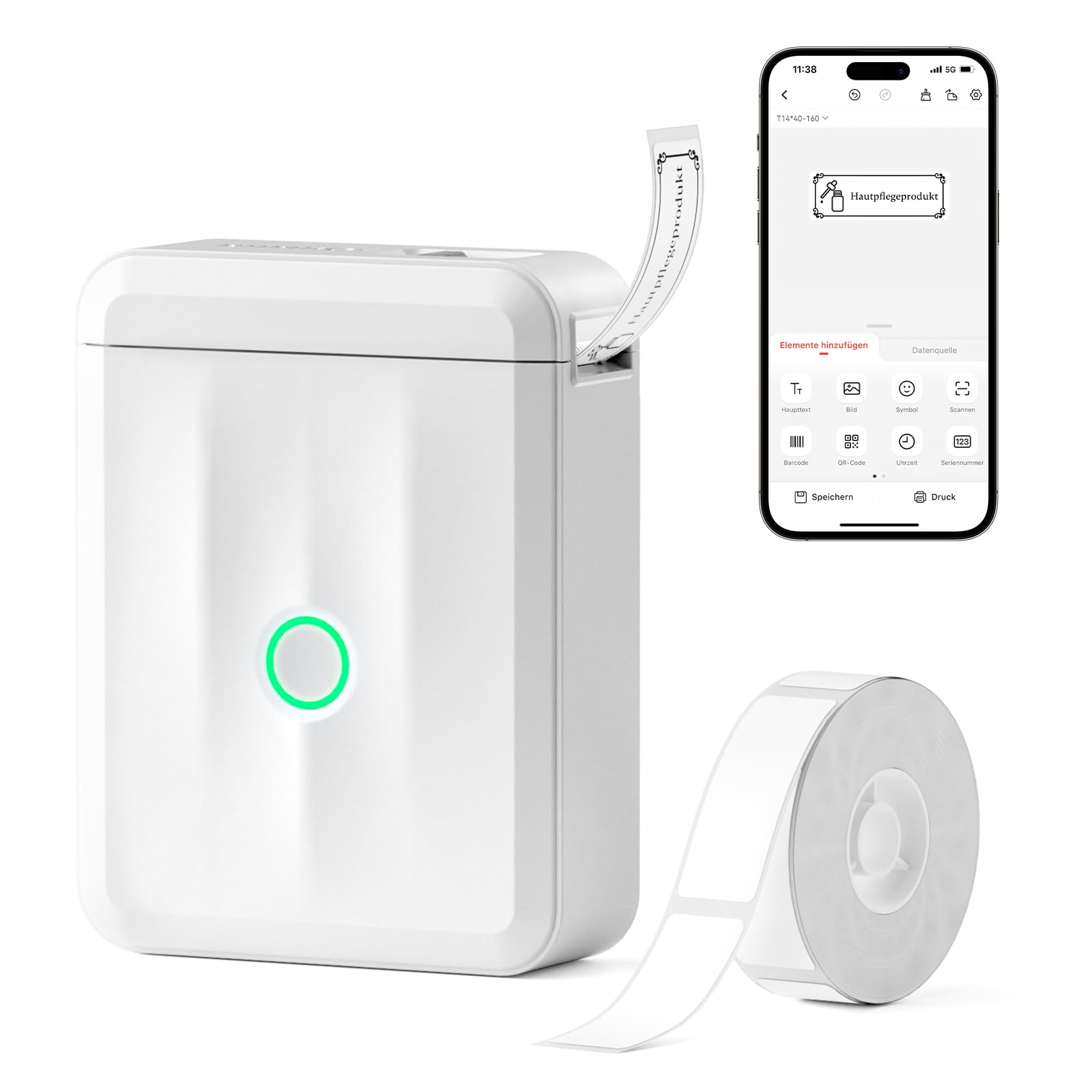 NIIMBOT D110 Upgrade Label Printer, Mini Bluetooth Labelling Device ...