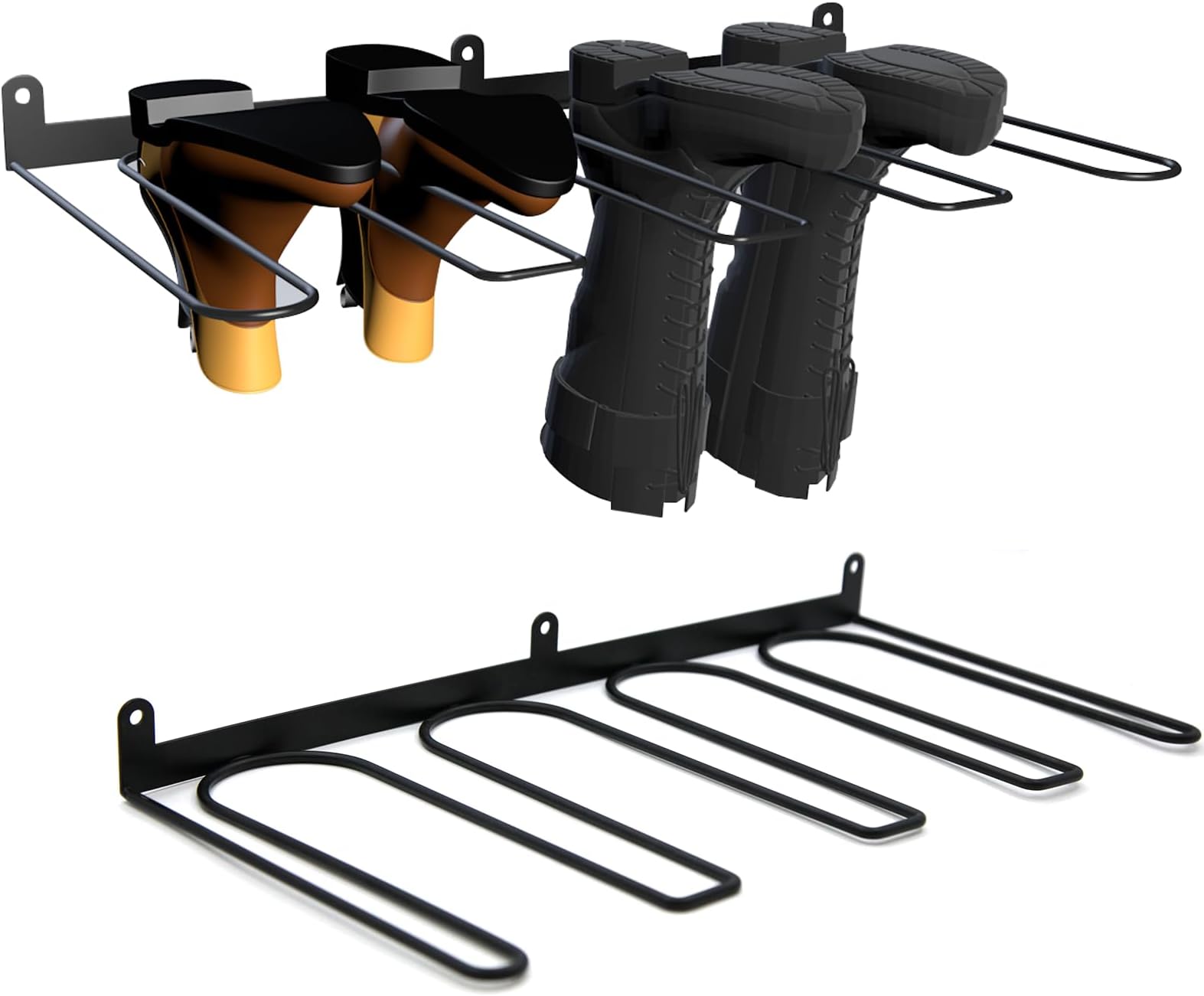 Amazon.com: Maplefield Wader & Boot Wall Mount – 4-Pair Stainless Steel ...