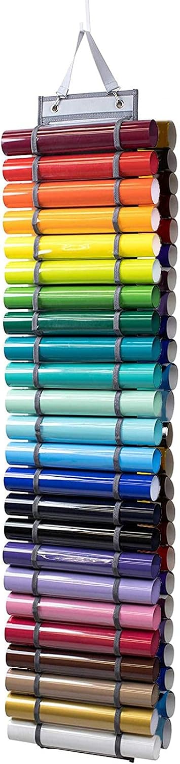 Amazon.com: ELAAJ Vinyl Roll Storage Rack - Transparent Vinyl Roll ...