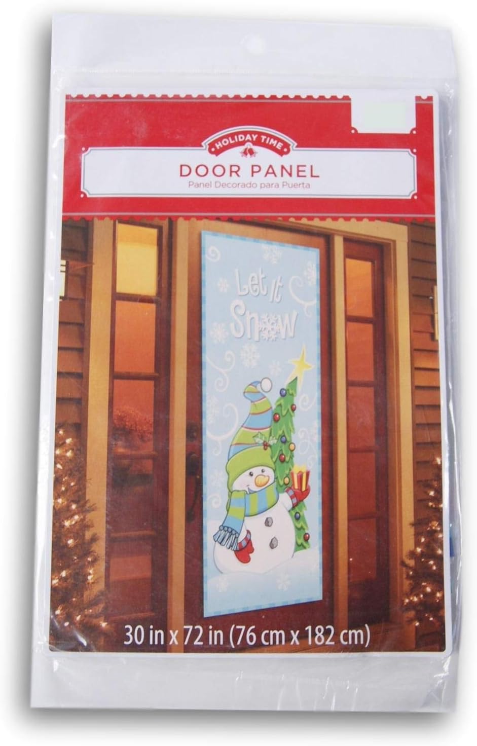Amazon.com: HOLIDAY TIME Snowman Door Cover - ''Let it Snow'' Door ...