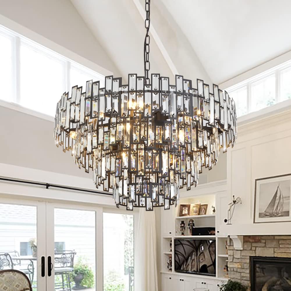 ANTILISHA Modern Crystal Chandelier Lighting Hall Grand Living Room ...