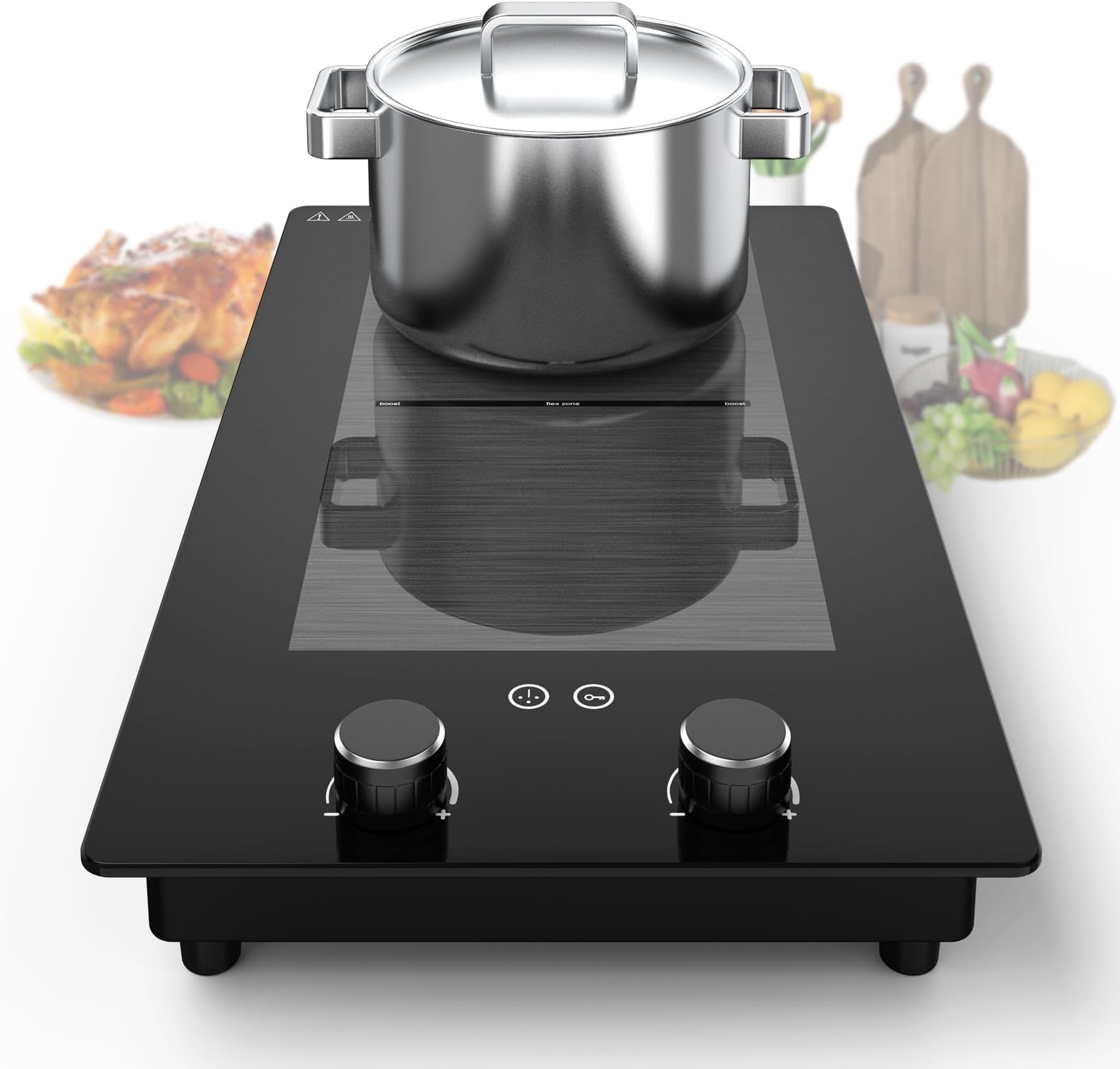 Amazon.com: VBGK Double Induction Cooktop, Induction Hot Plate 12 inch ...