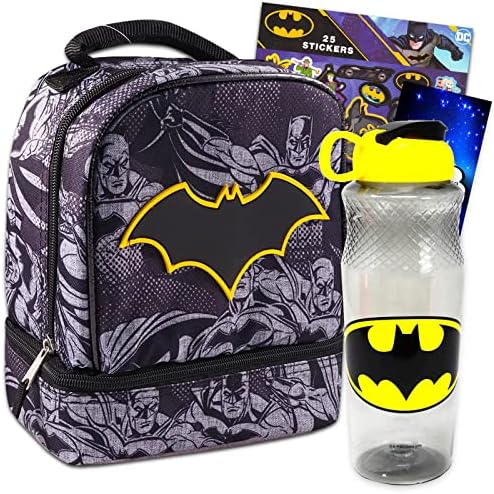 Amazon.com: Fast Forward Batman Lunch Box Set - Boys' Lunch Bag with ...