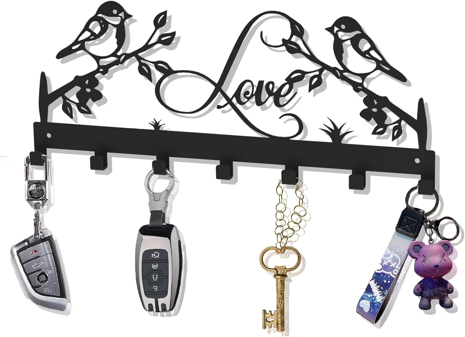 Amazon.com: YuetingMit Metal Key Holder, Wall Mounted Key Hooks, Key ...