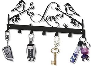 Amazon.com: YuetingMit Metal Key Holder, Wall Mounted Key Hooks, Key ...