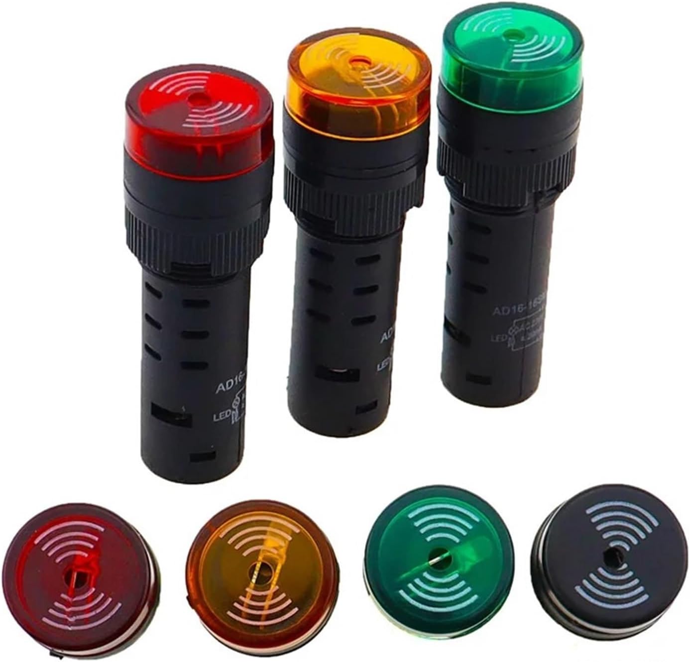 Amazon.com: POWTAXBJGD AD16-16SM 16mm Buzzer 12V 24V 110V 220V 380V ...