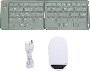 Amazon.com: Foldable Bluetooth Keyboard, Slim Design and Secure Magnets ...