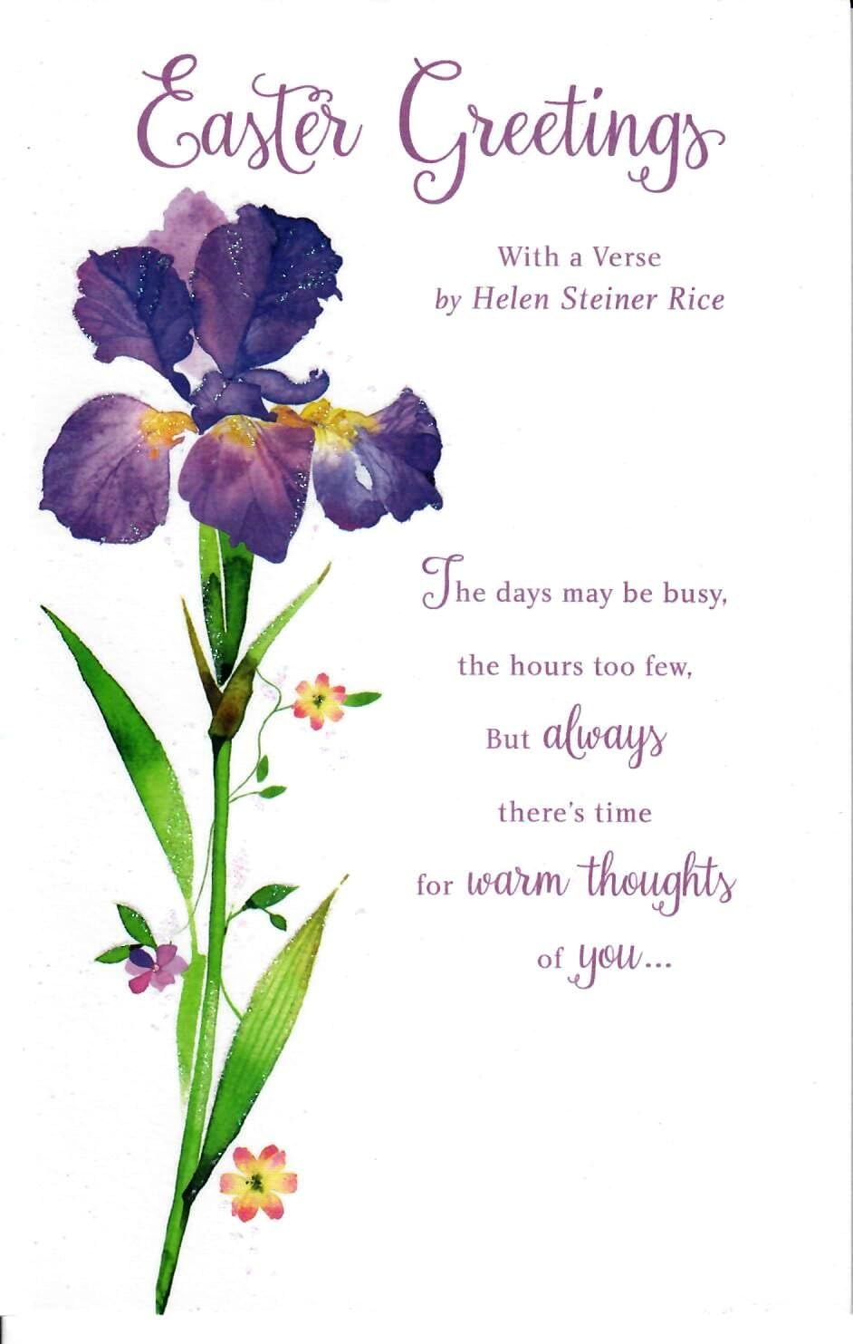 Easter Greetings Card With A Verse From Helen Steiner Rice : Amazon.co ...