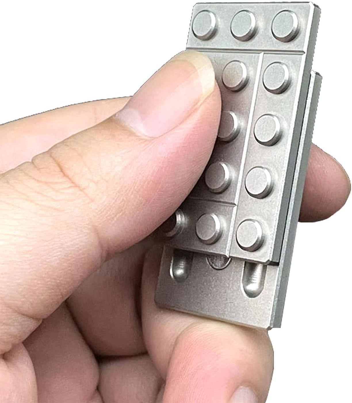 Amazon.com: Stainless Steel Blocks Fidget Slider EDC Adult Metal Fidget ...