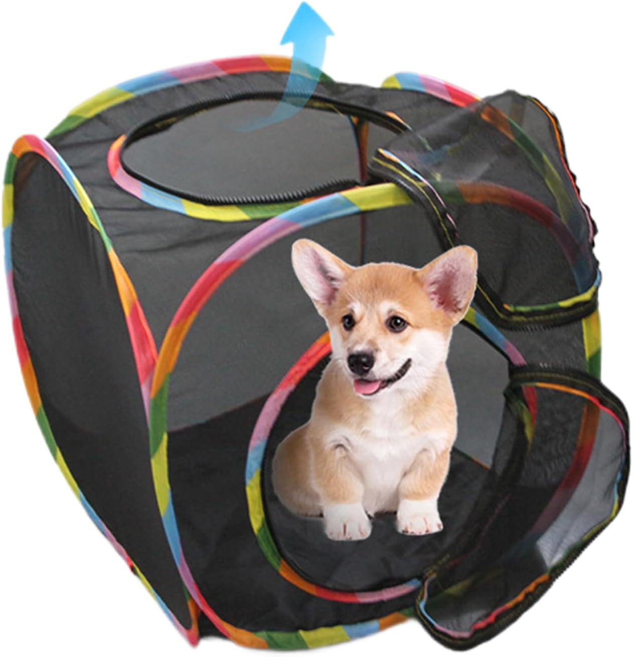 Cat Cube Tent | Mesh Cube for Cats,Pet Play Cubic Outdoor,Folding Pop ...