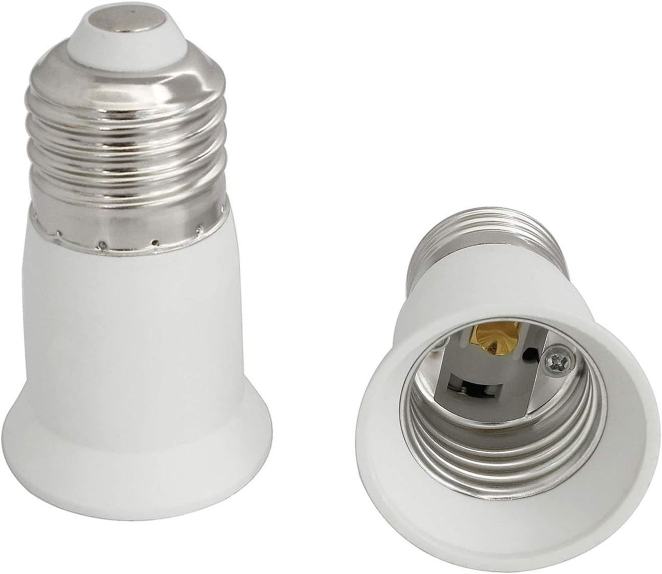 BLLNDX E26 to E27 Light Socket Extender 2PCS 66mm E26 to E27 Lamp Bulb ...