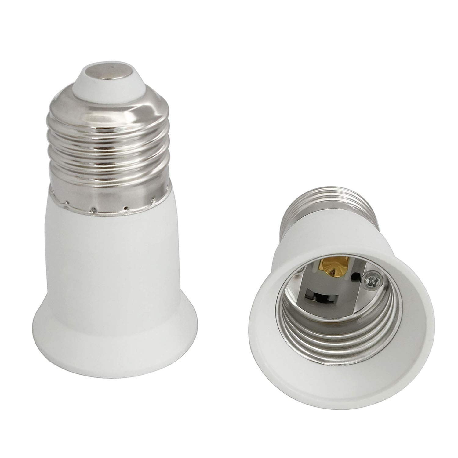 BLLNDX E26 to E27 Light Socket Extender 2PCS 66mm E26 to E27 Lamp Bulb ...