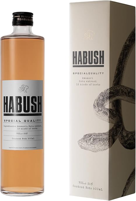 Amazon.co.jp: HABUSH ハブッシュ Awich エーウィッチ 35度 500ml 箱入り ハブ酒 : 食品・飲料・お酒
