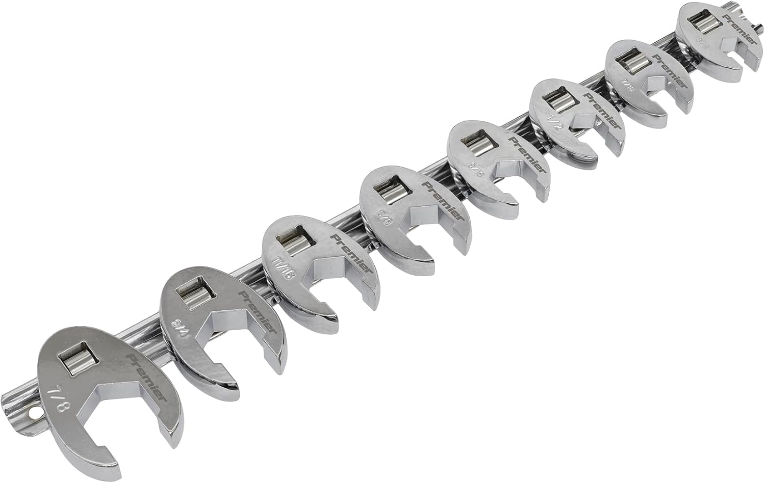 Sealey AK599 8 Piece 3/8-inch Sq Drive Crow's Foot Spanner Set ...