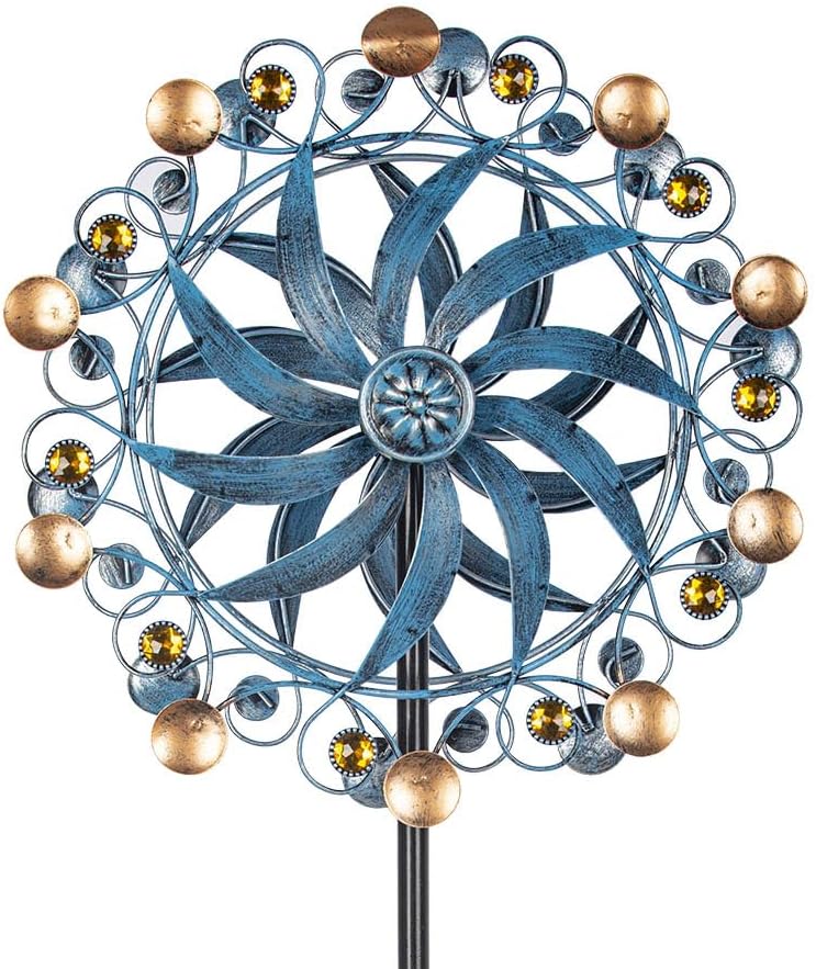 Amazon.com: Generic Magical Metal Windmill Wind Spinner Decoration Wind ...