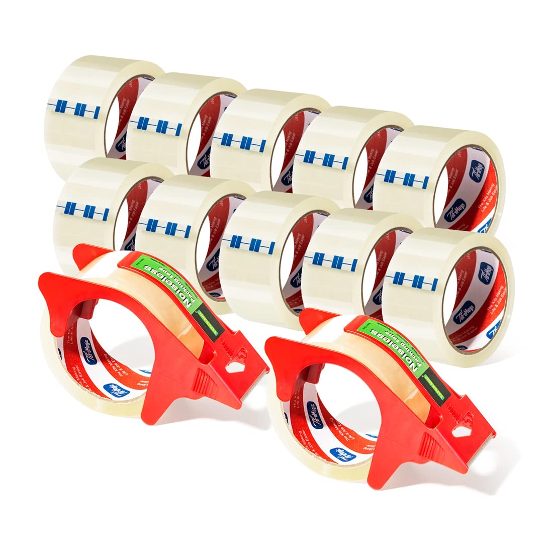 Amazon.com : Clear Packing Tape with Dispenser-Heavy Duty Package Tape ...