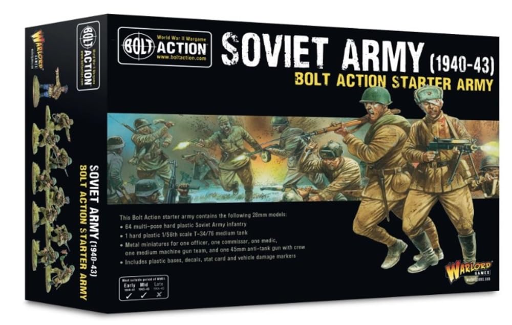 Amazon.com: Warlord Games Bolt Action Soviet Army (1940-1943) Starter ...