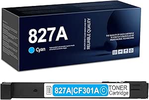 Amazon.com: 827A Cyan Toner Cartridge 1-Pack Replacement for HP 827A CF301A Toner Enterprise ...