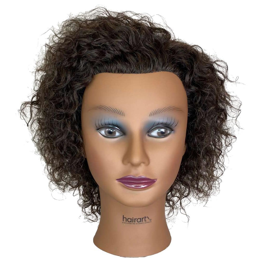 Amazon.com : Aliyah [Textured Hair Mannequin] 100% Human Hair Practice ...