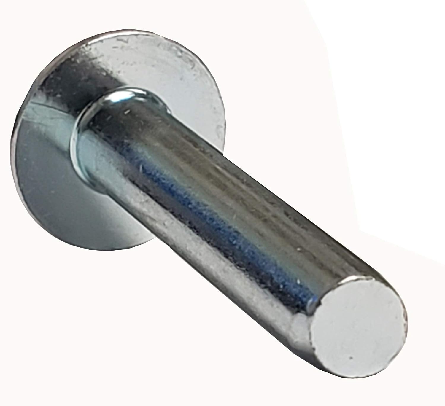 1/4" Body Diameter X 1-1/4" Long, Truss Head Solid Steel Rivet, ZINC ...