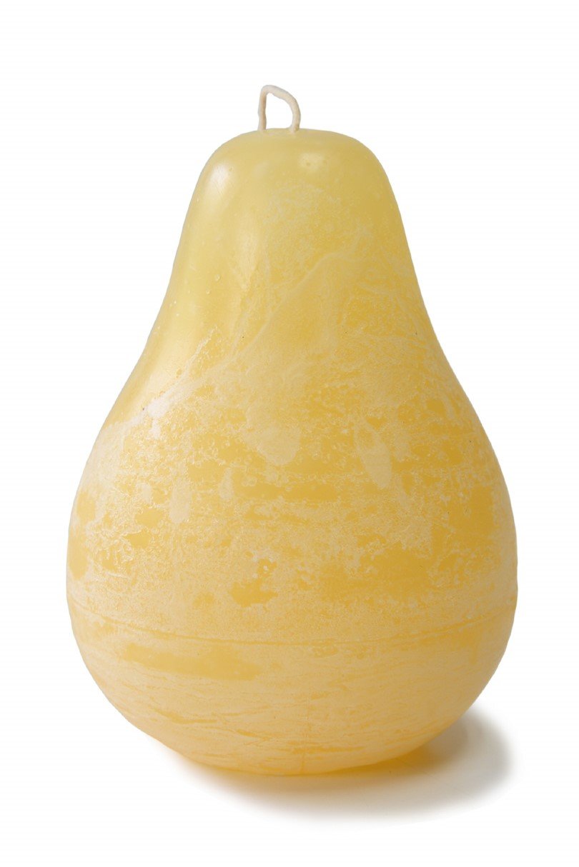Amazon.com: Vance Kitira Timber Pear Shaped Candle - Pale Yellow : Home ...