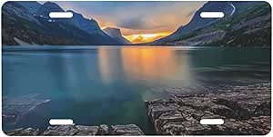 Amazon.com: License Plate Cover Glacier National Park Car Front License ...