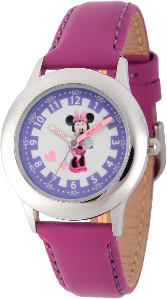 Amazon.com: Disney Kids' W000039 Minnie Mouse Time Teacher Stainless ...