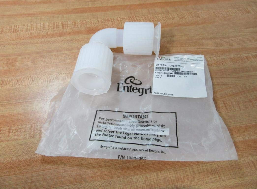 Entegris USE16TFN-3 FlareTek 90° Sweep Elbow Union USE16TFN3: Amazon ...