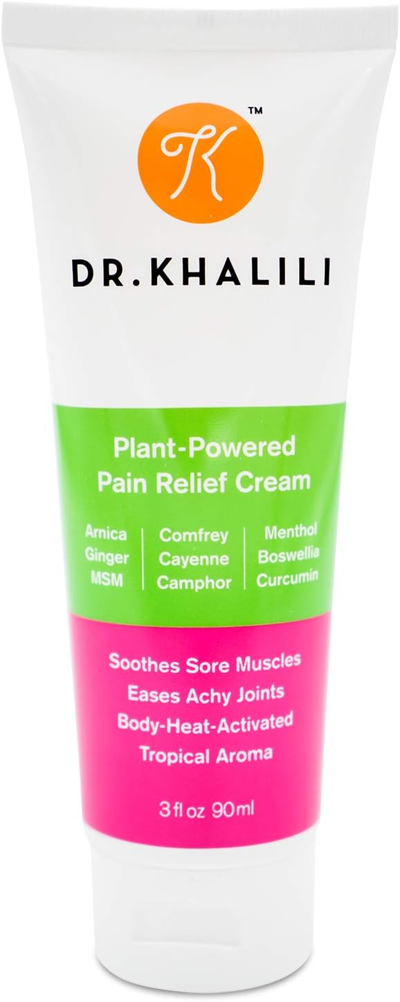 Amazon.com: Khalili Natural Pain Relief Cream - Dual-Activation Pain ...