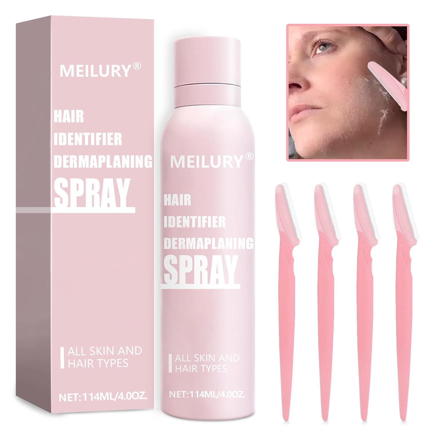 Amazon.com: Hair Identifier Spray for Face Shaving, Skin Face Hair ...