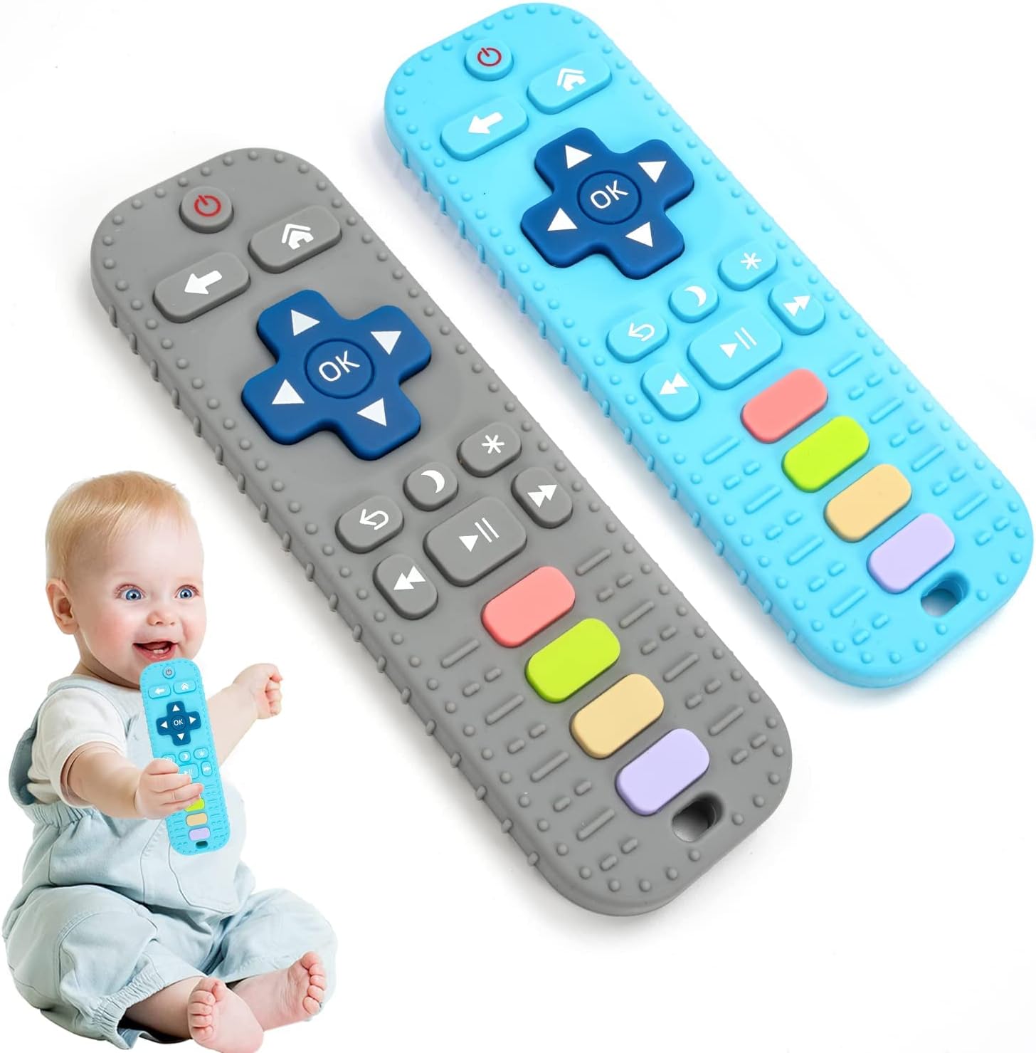 Amazon.com : BIGSPINACH Baby Video Game Controller Teether Toy Funny ...