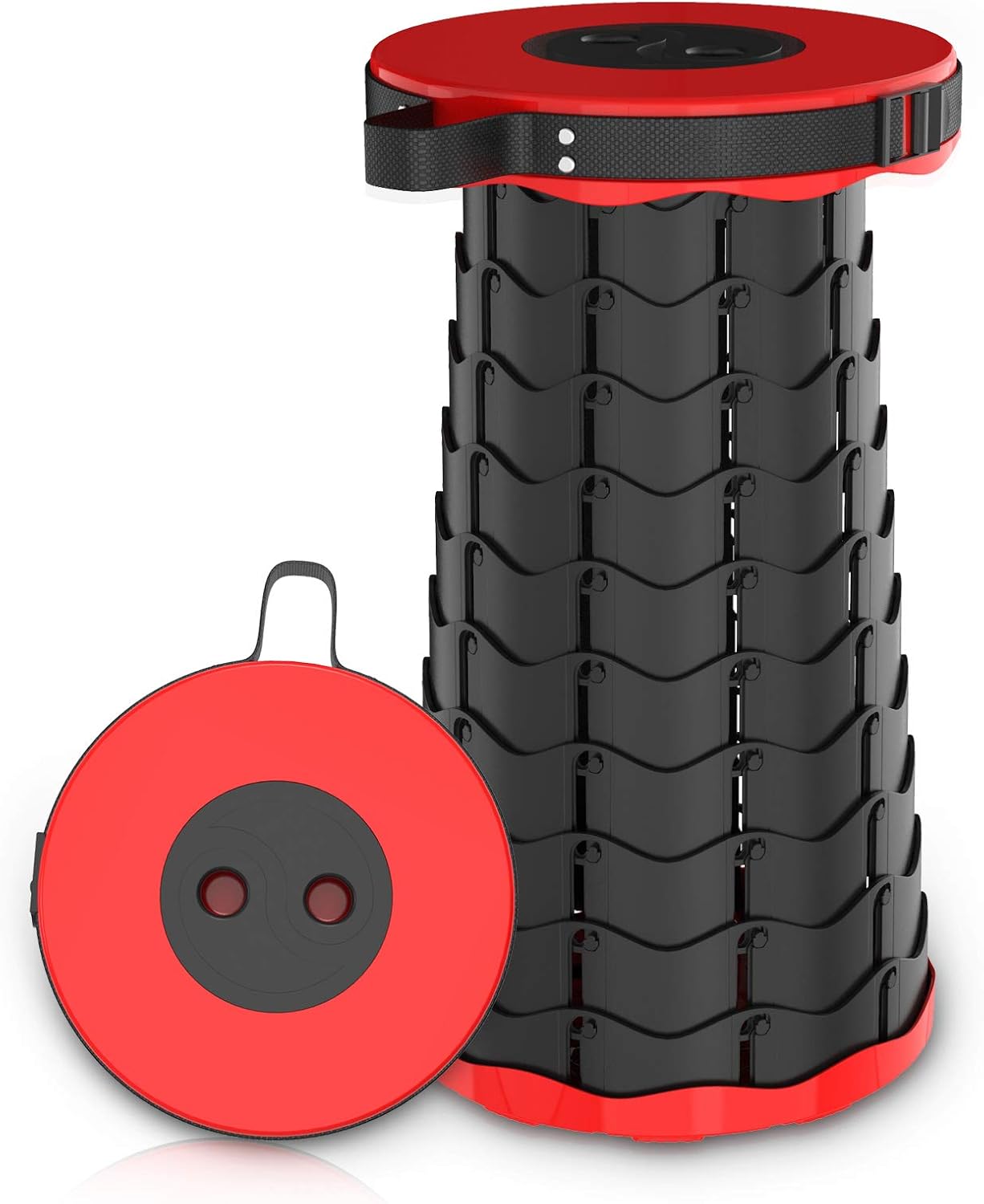 Campinghocker,leicht & stabil Hocker zusammenklappbarer Teleskophocker ...