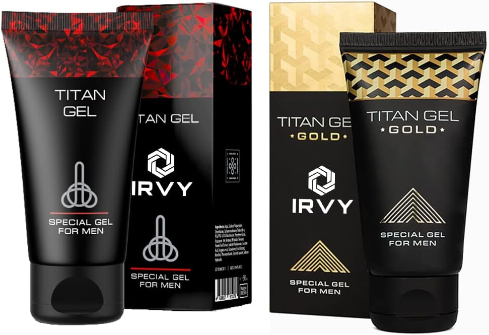 IRVY Titan Gel Gold & Red: Advanced Natural Male Enhancement Cream