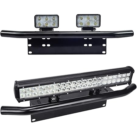 NATGIC 50Inch Curved LED Upper Windshield Light Bar Mounts LED Light ...