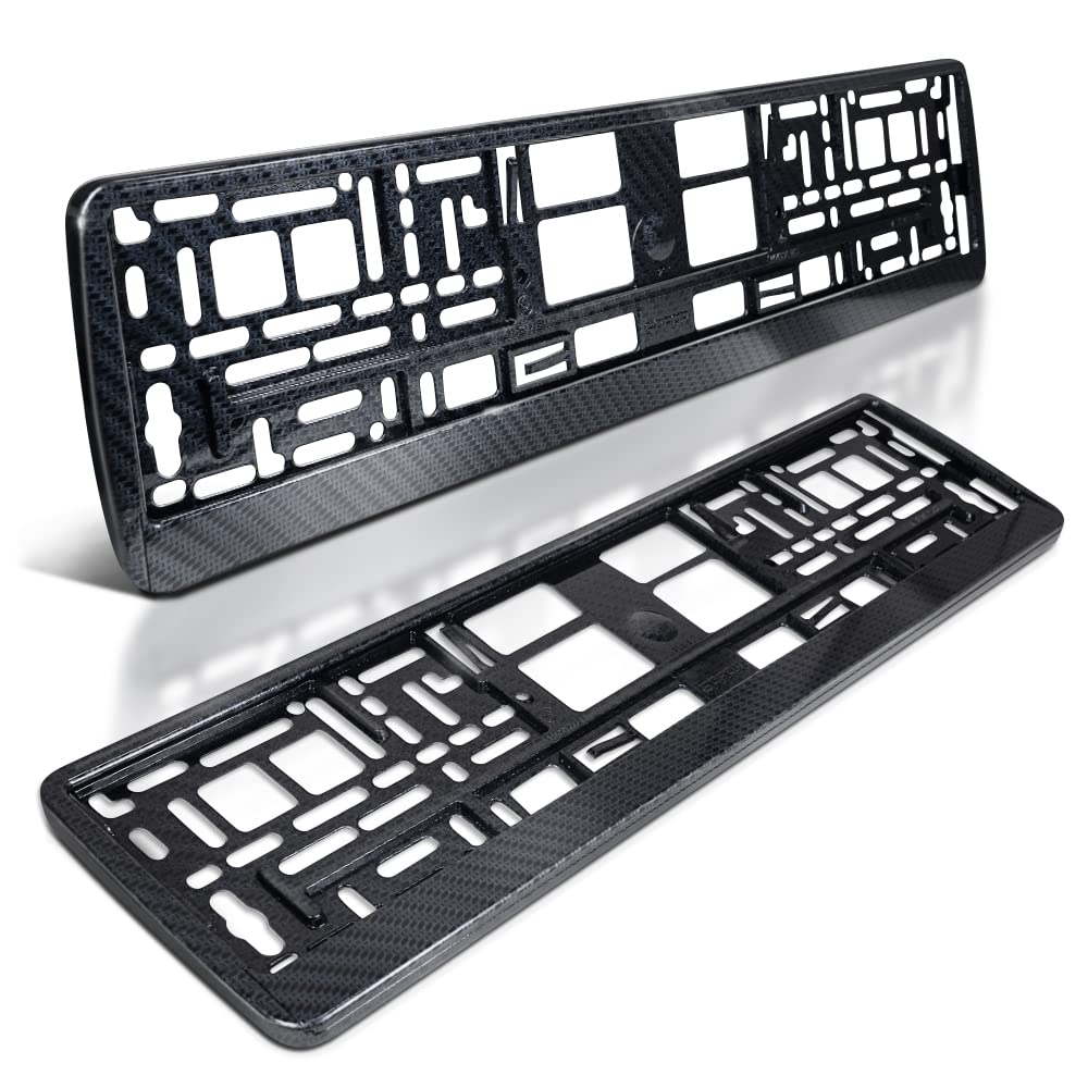schildEVO 2 Kennzeichenhalter | Dark Carbon | Hochglanz Lack-Look ...