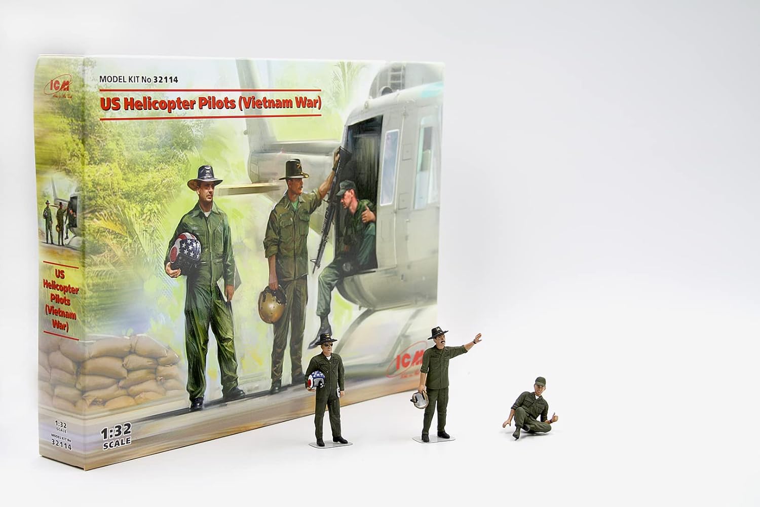 ICM 32114 – Modelos de figuras militares de plástico US Helicopter ...