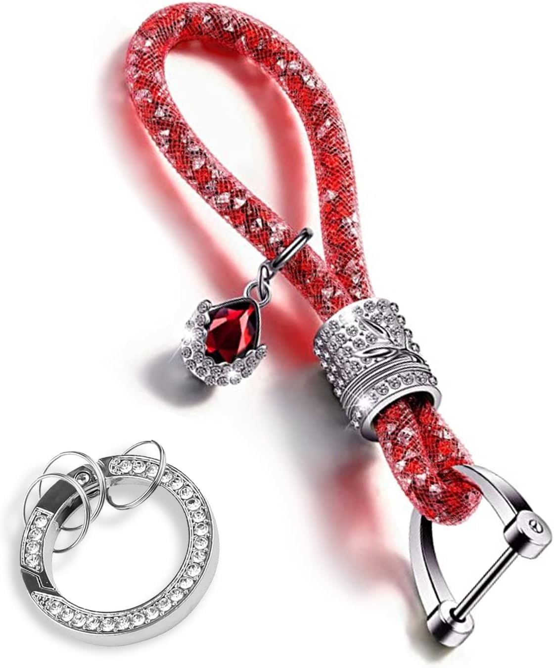 Amazon.com: Sylvil Car Model Rhinestone Keychain, Creative Car Shape ...