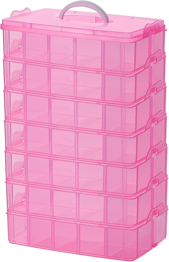 Amazon.com: Sooyee 7 Layers Stackable Storage Container, 70 Adjustable ...