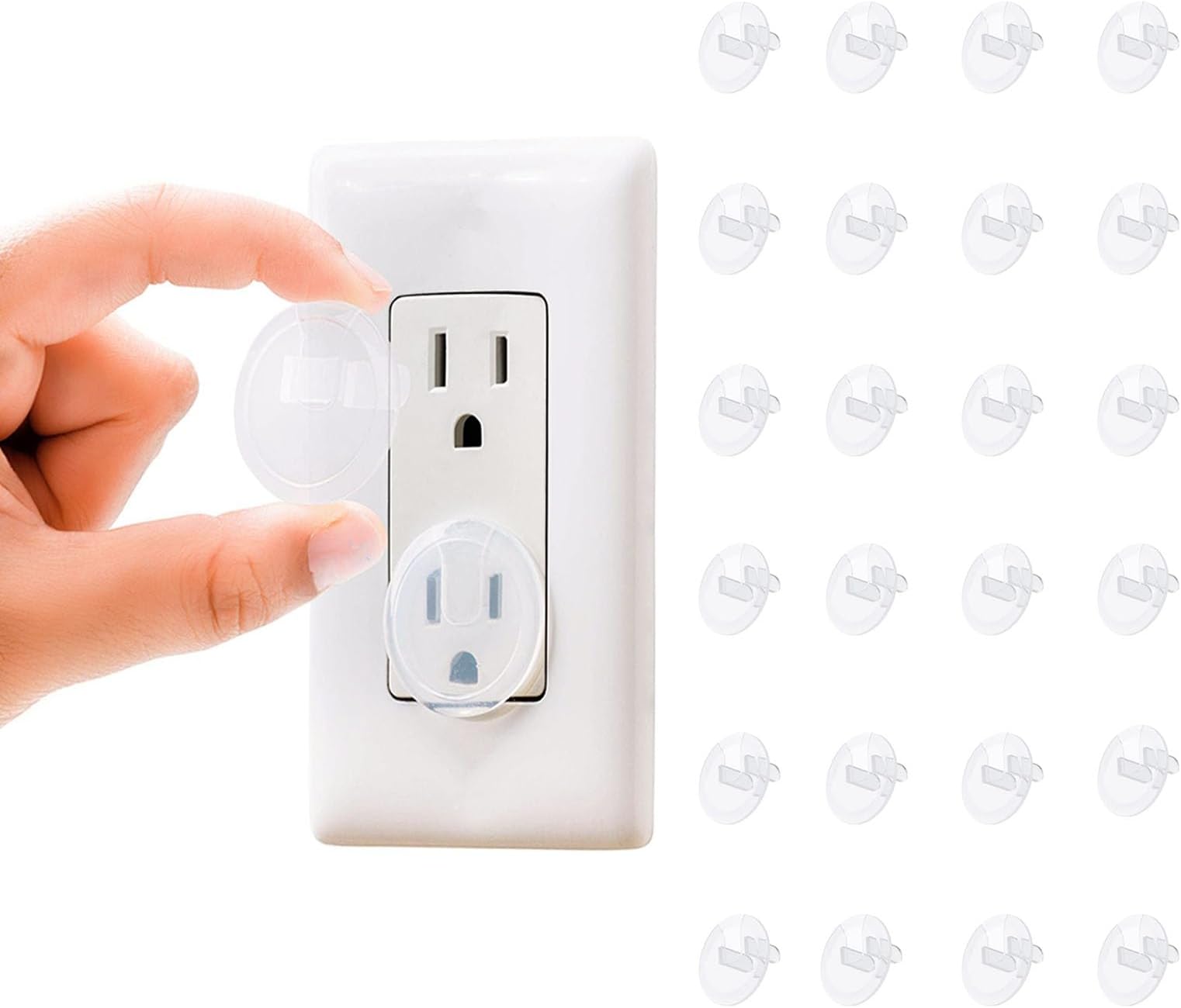 Amazon.com : WENPENG Baby Safety Clear Outlet Covers (24 Pack), Durable ...