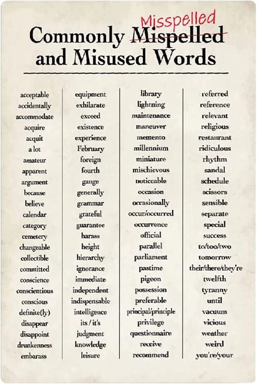 Misused Words English Worksheets Free Printable