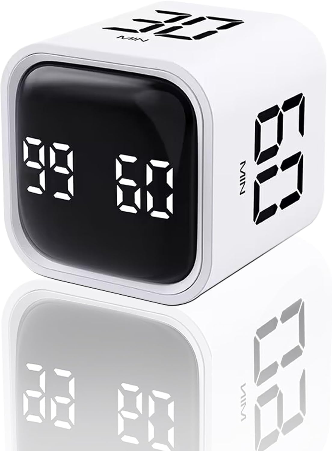EooCoo Stylish Digital Timer, Creative Cube Rotation Timer 5/10/30/60 ...