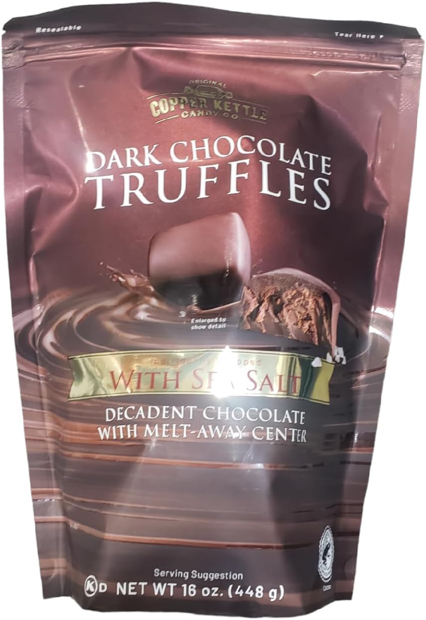 Amazon.com : Copper Kettle Dark Chocolate Truffles 16 oz. : Grocery ...