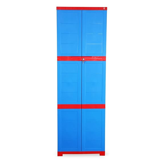 Cello Novelty Large Plastic Cupboard with lock(Red and Blue) : Amazon.in