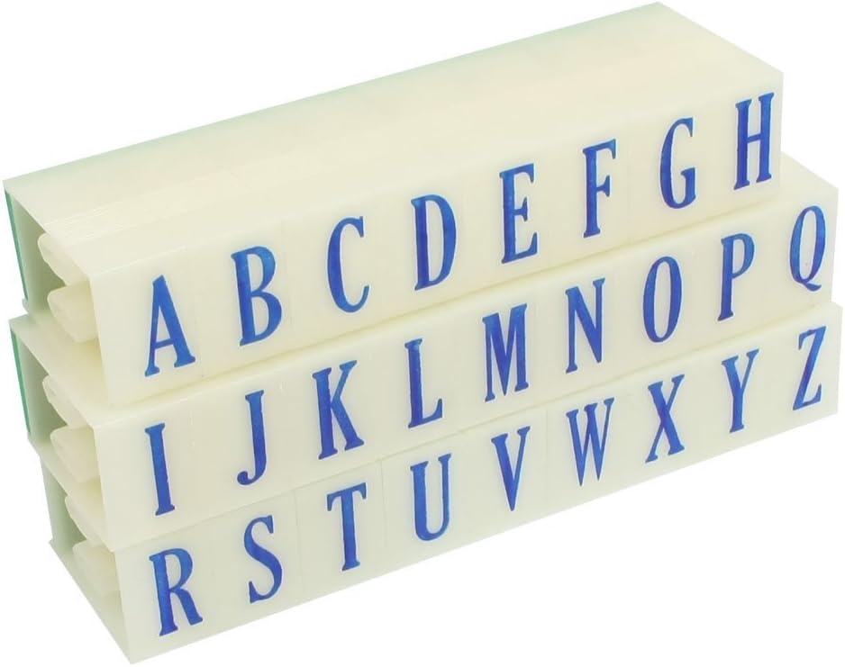 Amazon.com: uxcell 26 Letters Stamps Set, Detachable A-Z Letters ...