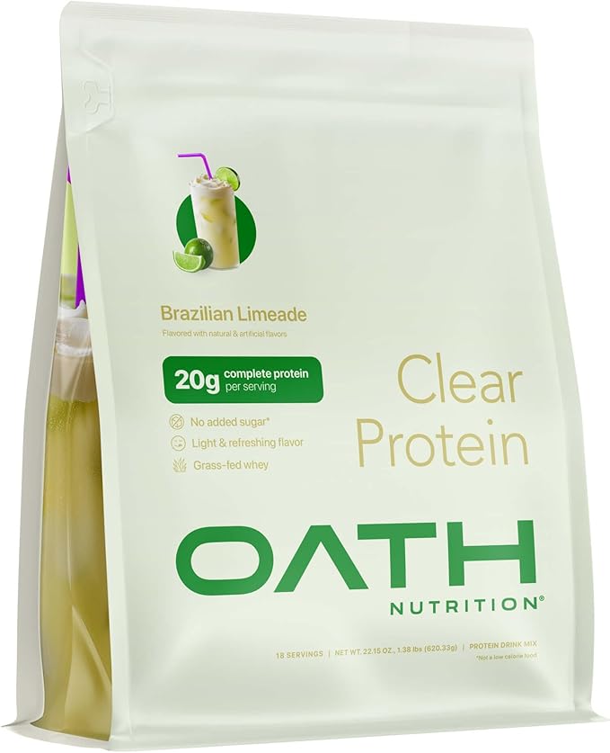 Amazon.com: Oath Nutrition Clear Whey Isolate Protein Powder, Brazilian ...