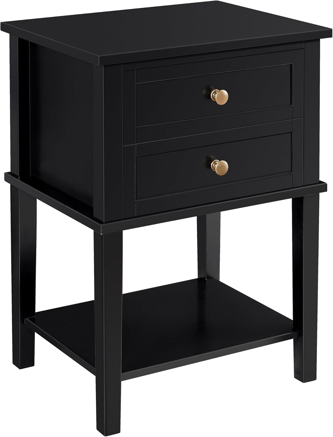 Amazon.com: Yaheetech Bedside Table Bedside Table with Drawers and ...