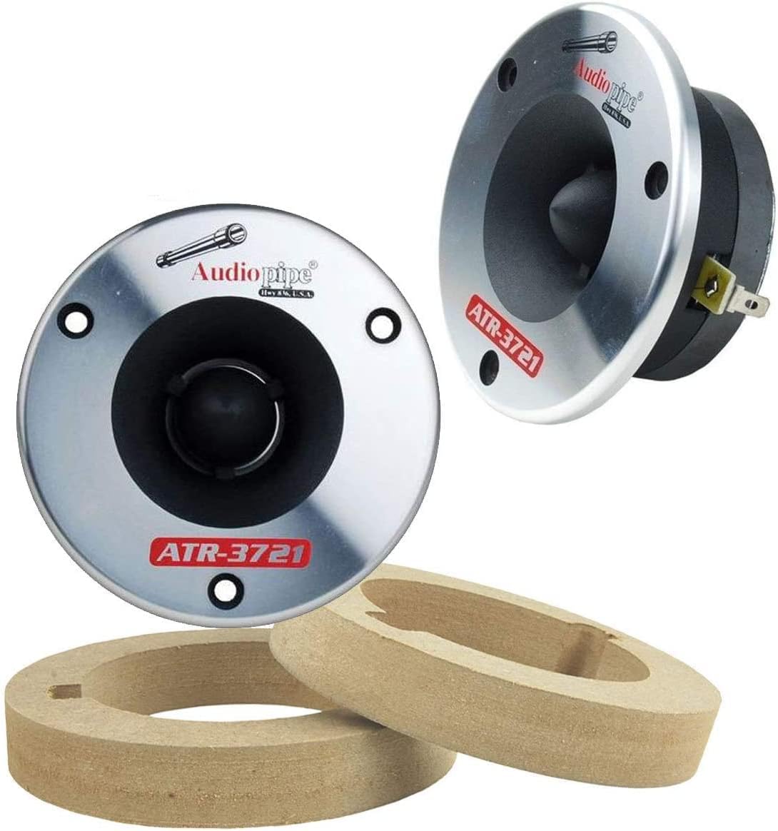 Amazon.com: Audiopipe 1-Pair Titanium Super Bullet Tweeters 350W Max 4 ...