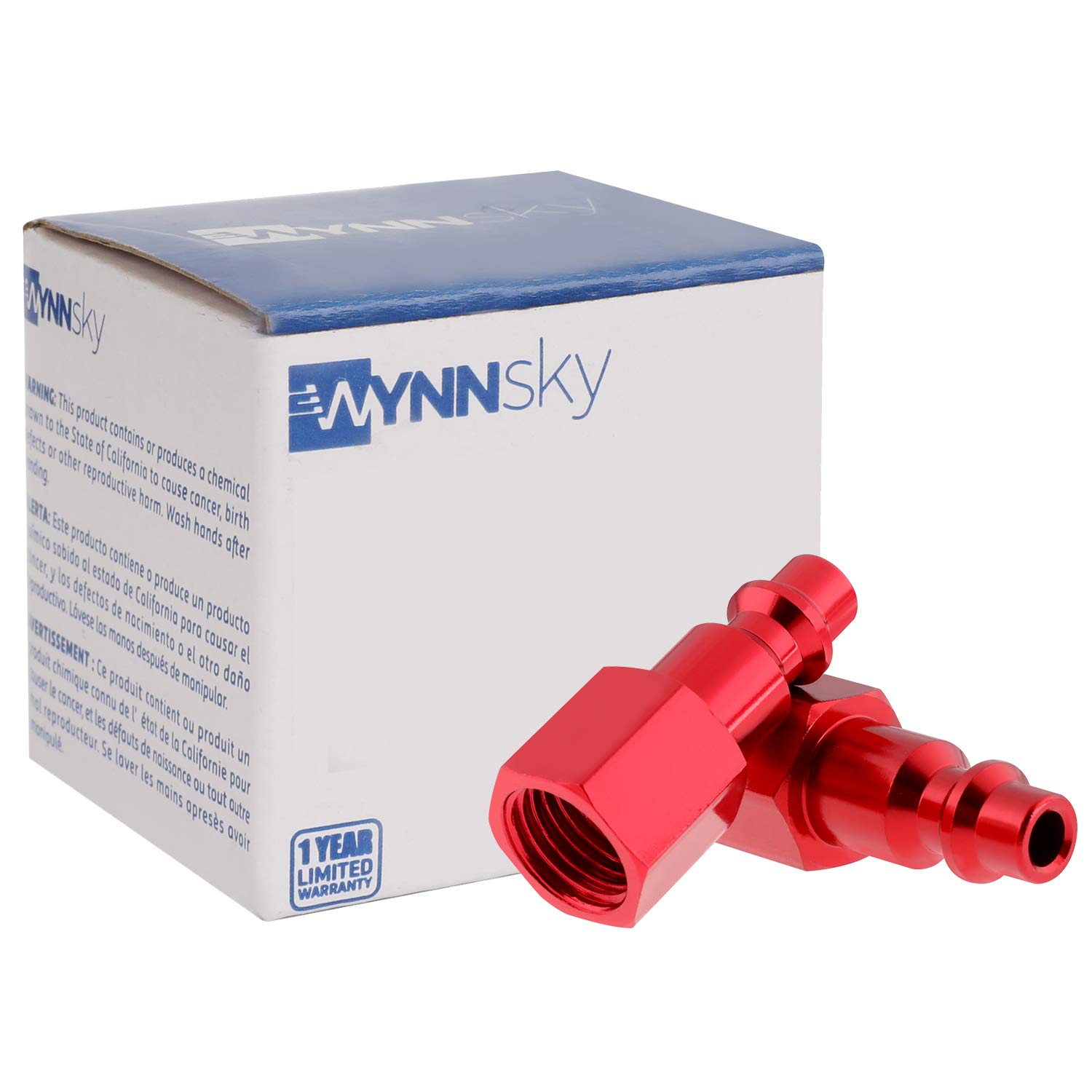 Snapklik.com : Color Fittings, 1/4FNPT Air Plug, I/M Type-Red, 10 ...